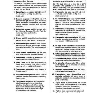 Singer 4522 - 4525 - 6605 - 6211 - 6011 - 6012 - 6212 - 7011 Sewing ...