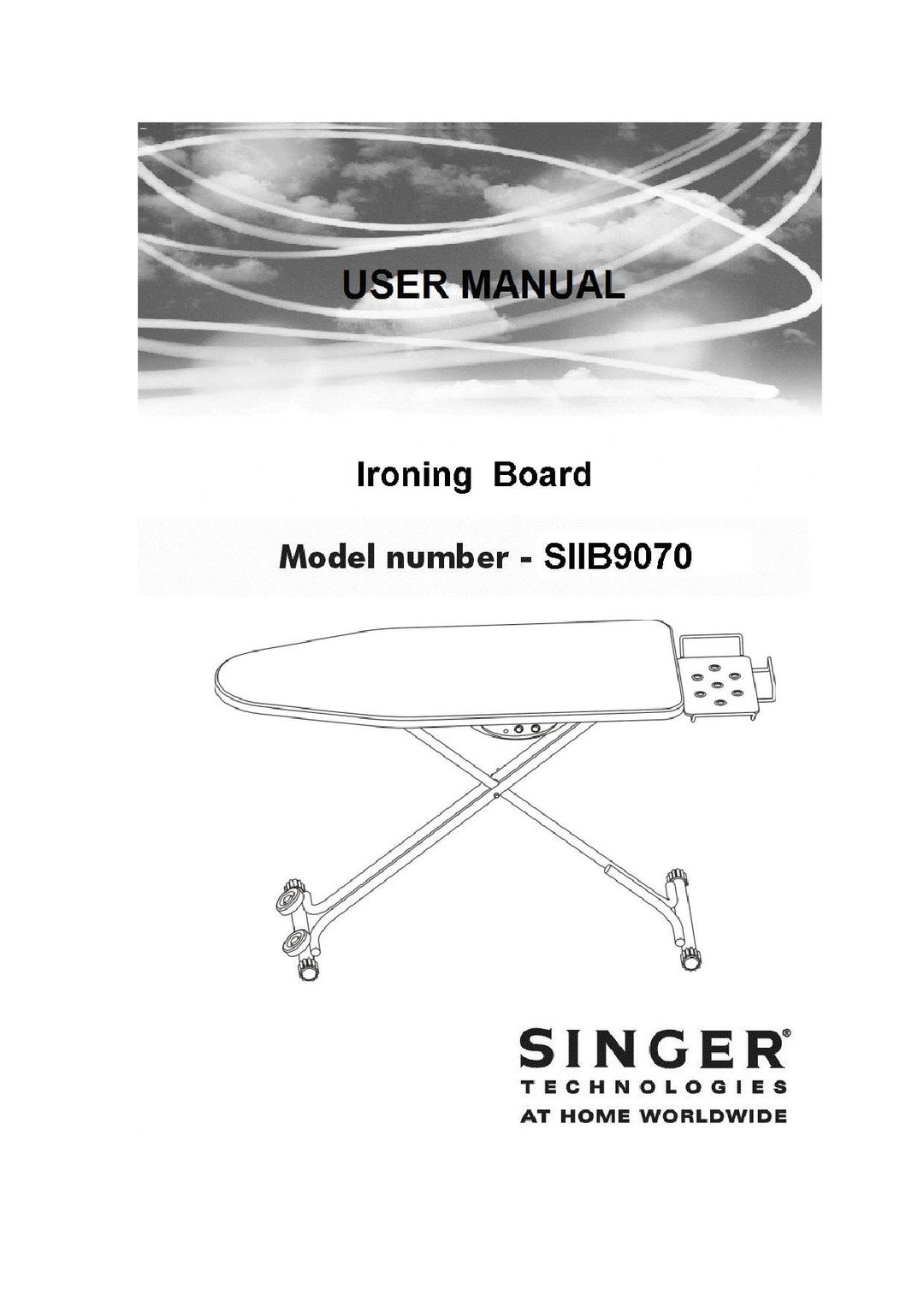 Singer SIIB9070 Electric Ironing Board User Manual (PDF) - Etsy