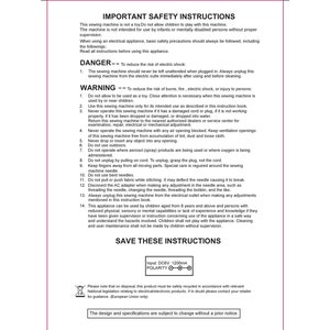 Singer M1000 - M1005 Sewing Machine Instruction Manual (PDF) - Etsy