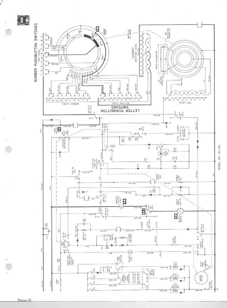 Rock-ola 471 Service Manual: Wiring Diagram, Parts List - Etsy