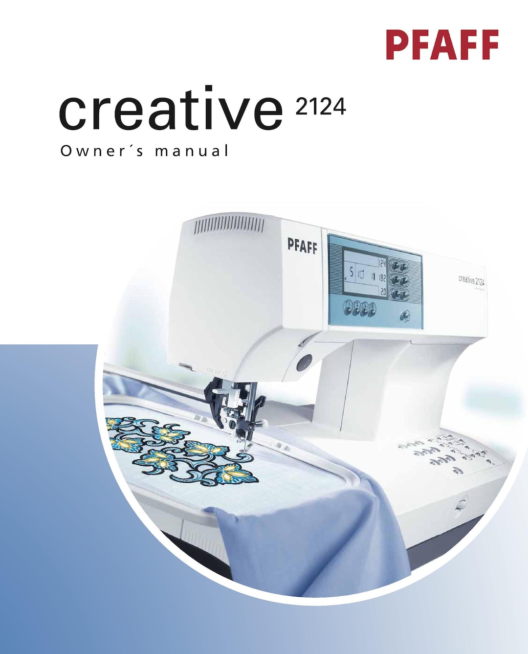 Pfaff Creative 2124 Sewing Machine Instruction Manual - English - Etsy