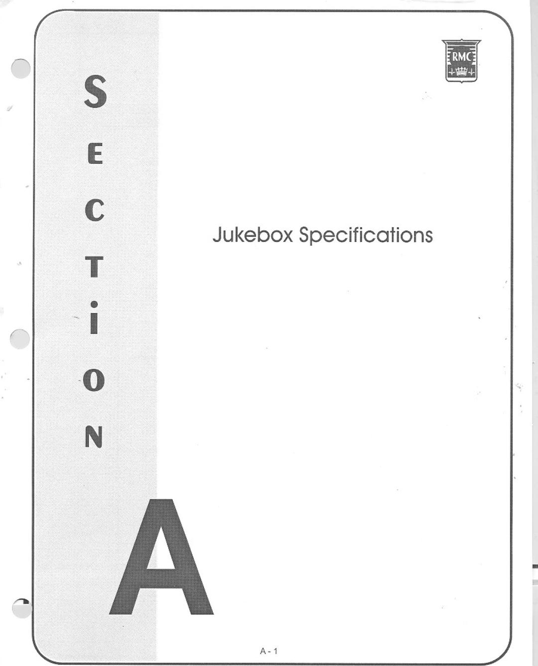 Rock-ola - Nostalgic Jukeboxes - Service Manual - Instruction Manual ...