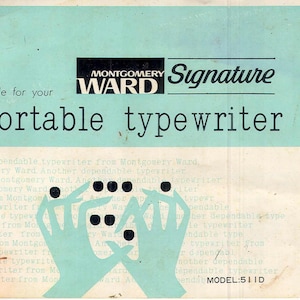 Signature 511D Typewriter Instruction Manual - User Guide (digital PDF ...
