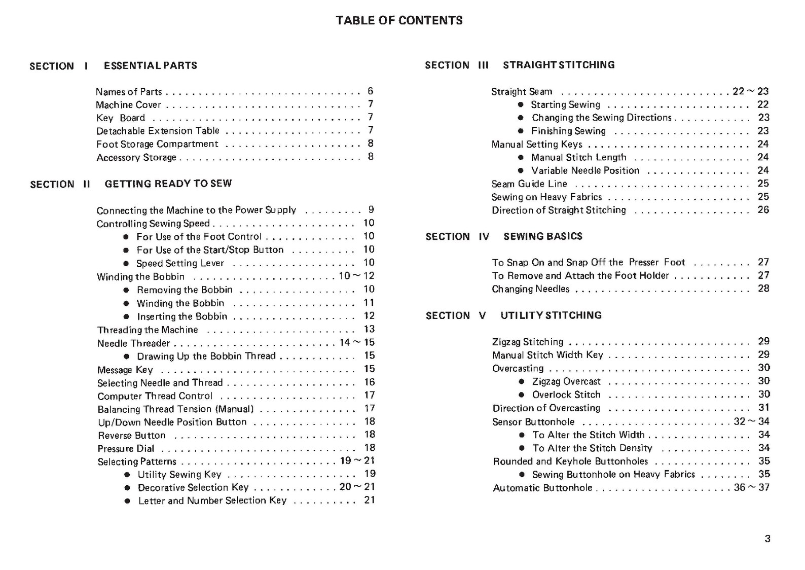 Janome 8000 Memory Craft Sewing Machine Instruction Manual (PDF) - Etsy