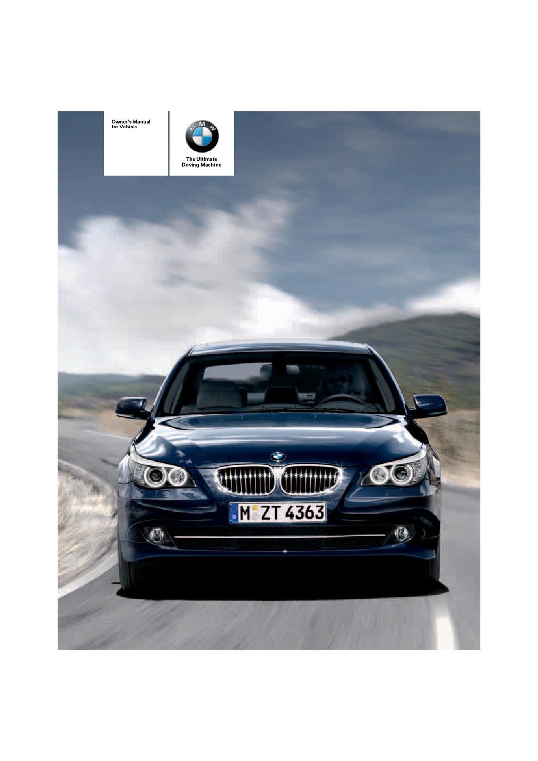 BMW 5 Series E60 528i-535i-550i-528xi-535xi 2003-2010 Owners Manual ...
