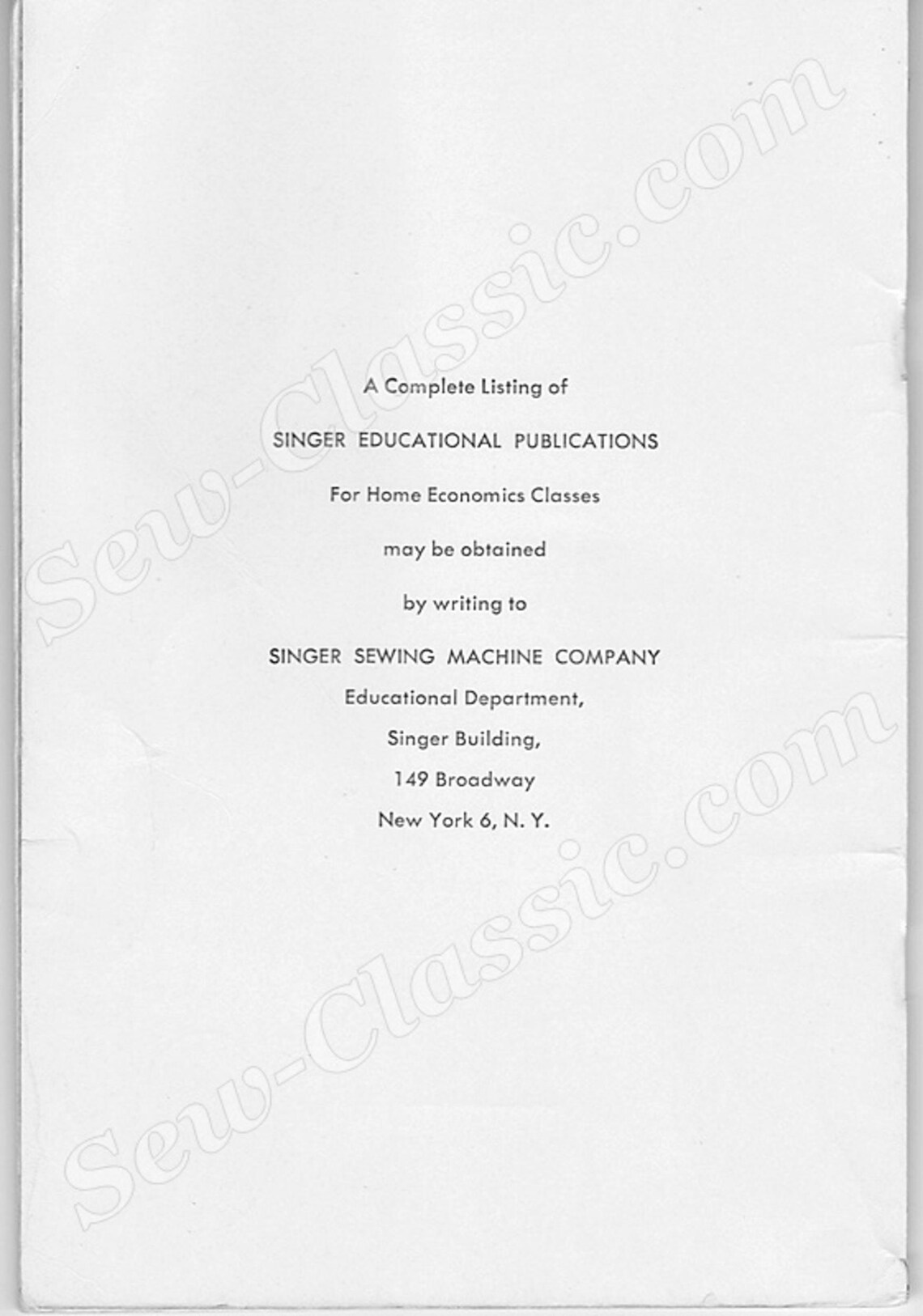 Singer Student Handbook - Sewing- Machine- Service Manual - Instruction ...