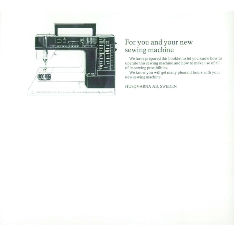 Husqvarna Prisma 980 Sewing Machine Instruction Manual User - Etsy