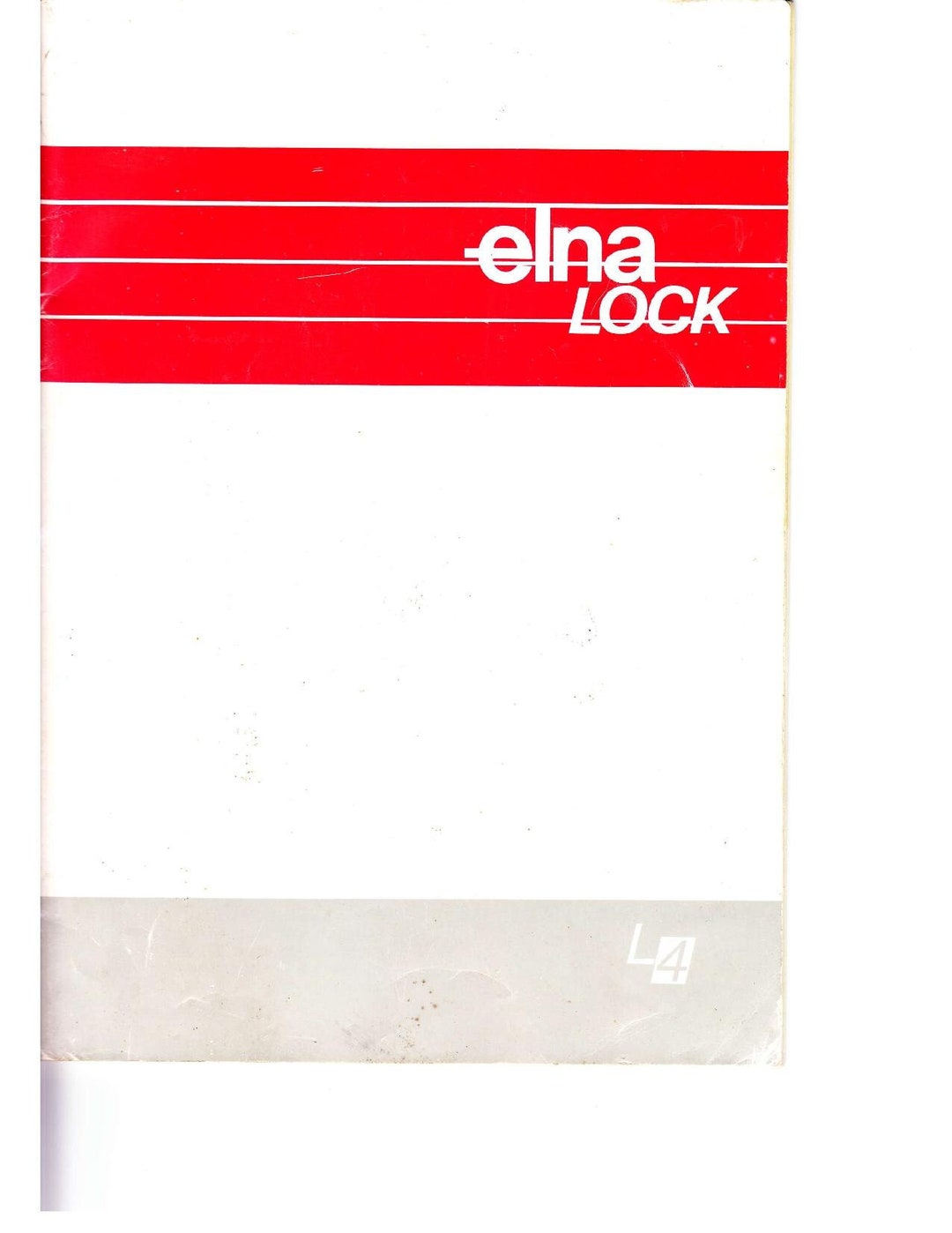 Elna Lock L4 Sewing Machine Instruction Manual - 33 Pages - Etsy