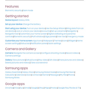 Samsung Galaxy A03s Owners Manual - User Manual - Instruction Manual - English - Etsy