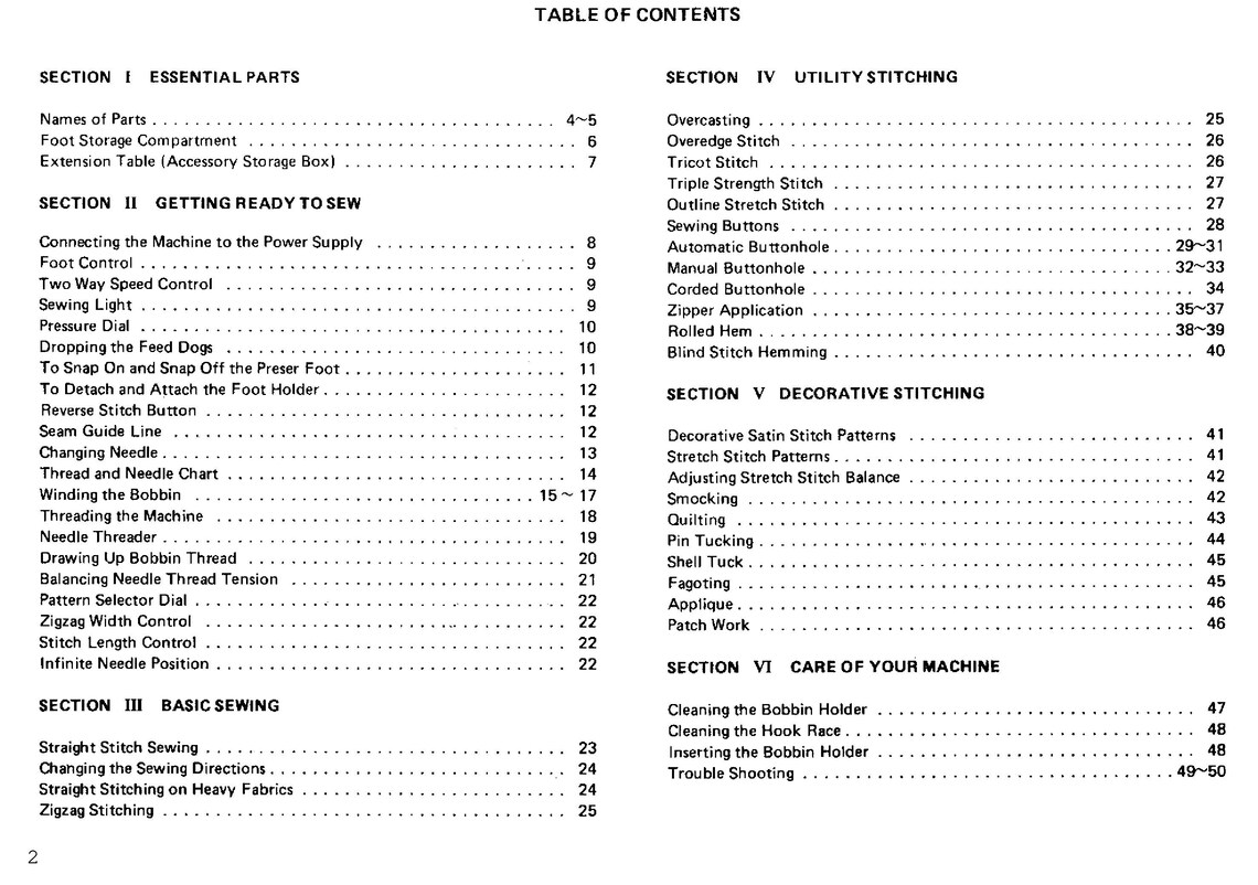 Janome MW3018 ML3023 Sewing Machine Instruction Manual - Etsy