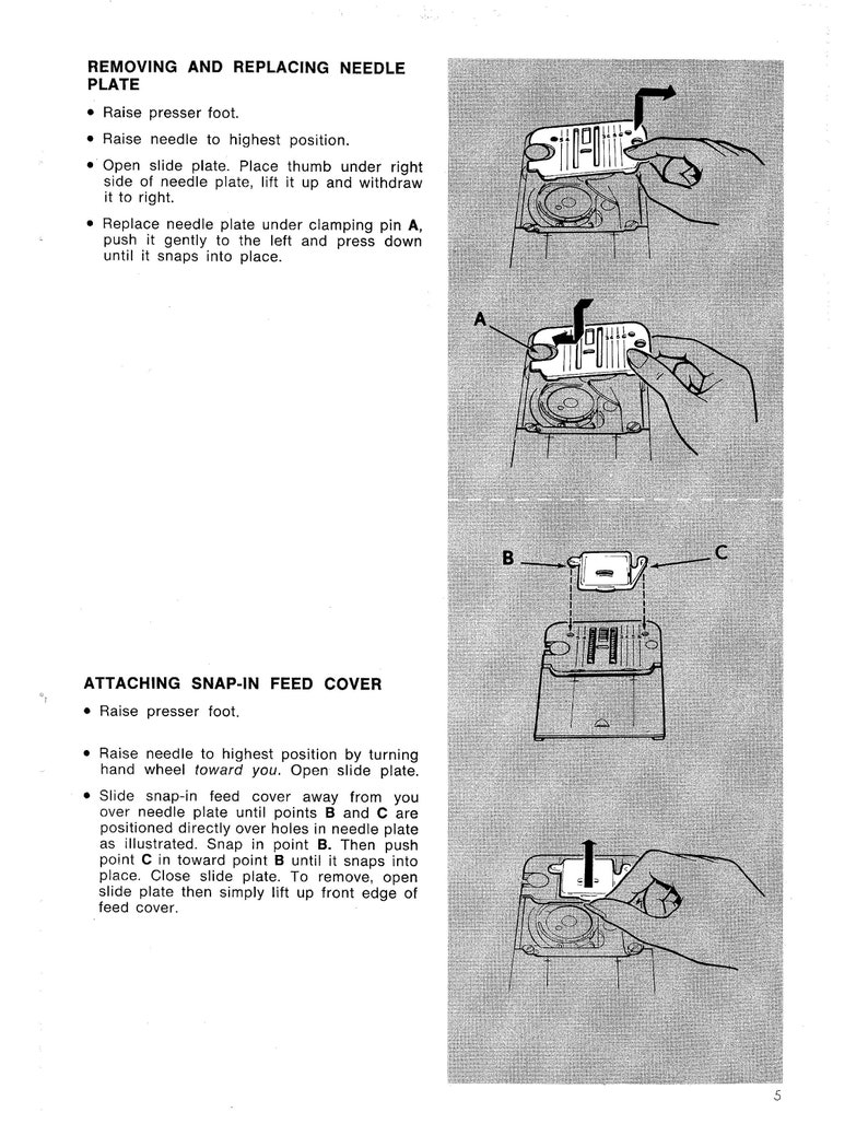 Manual de instrucciones Máquina de coser Singer 6102 Manual de usuario ...