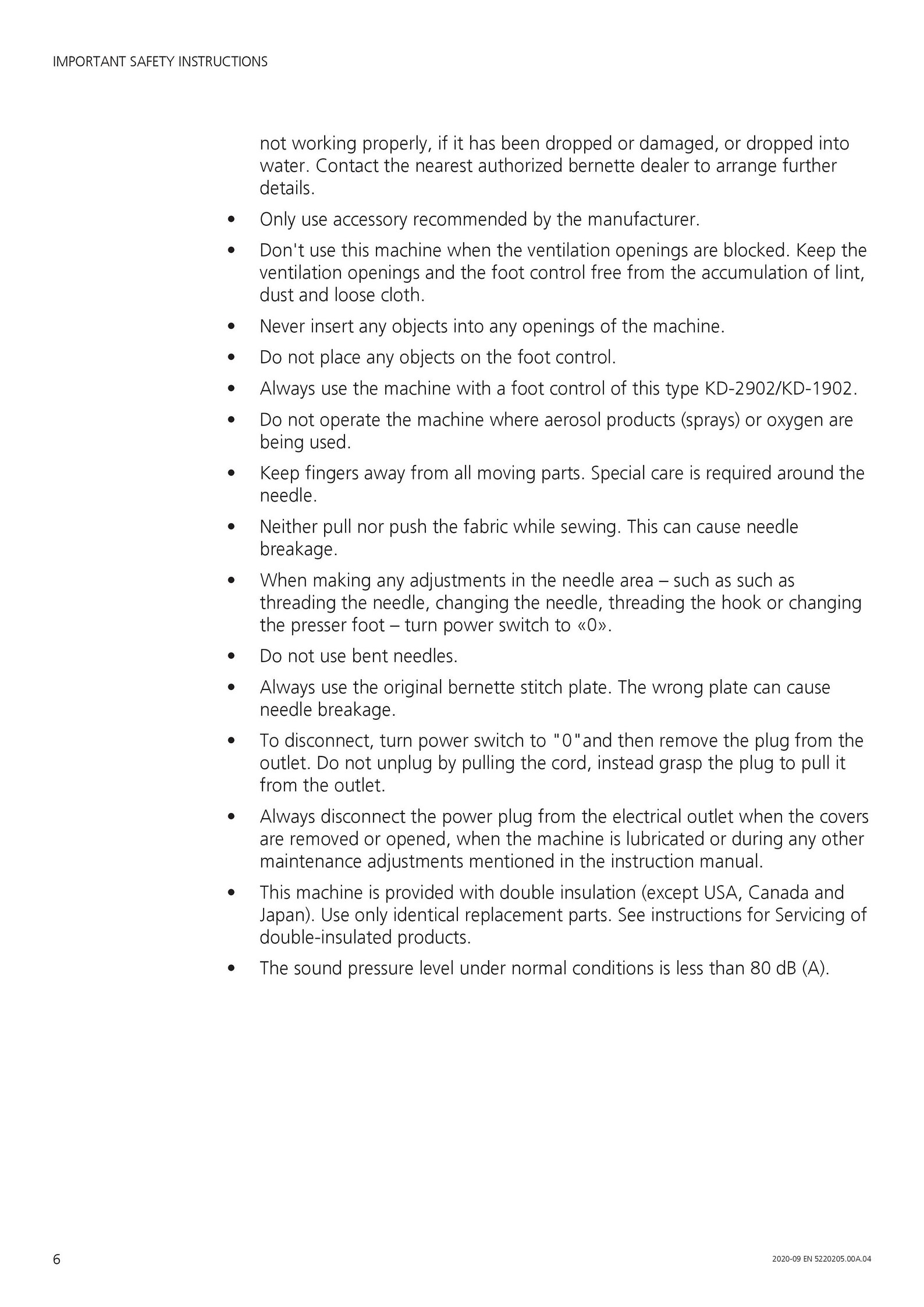 Bernette B05 Academy Sewing Machine Instruction Manual User - Etsy