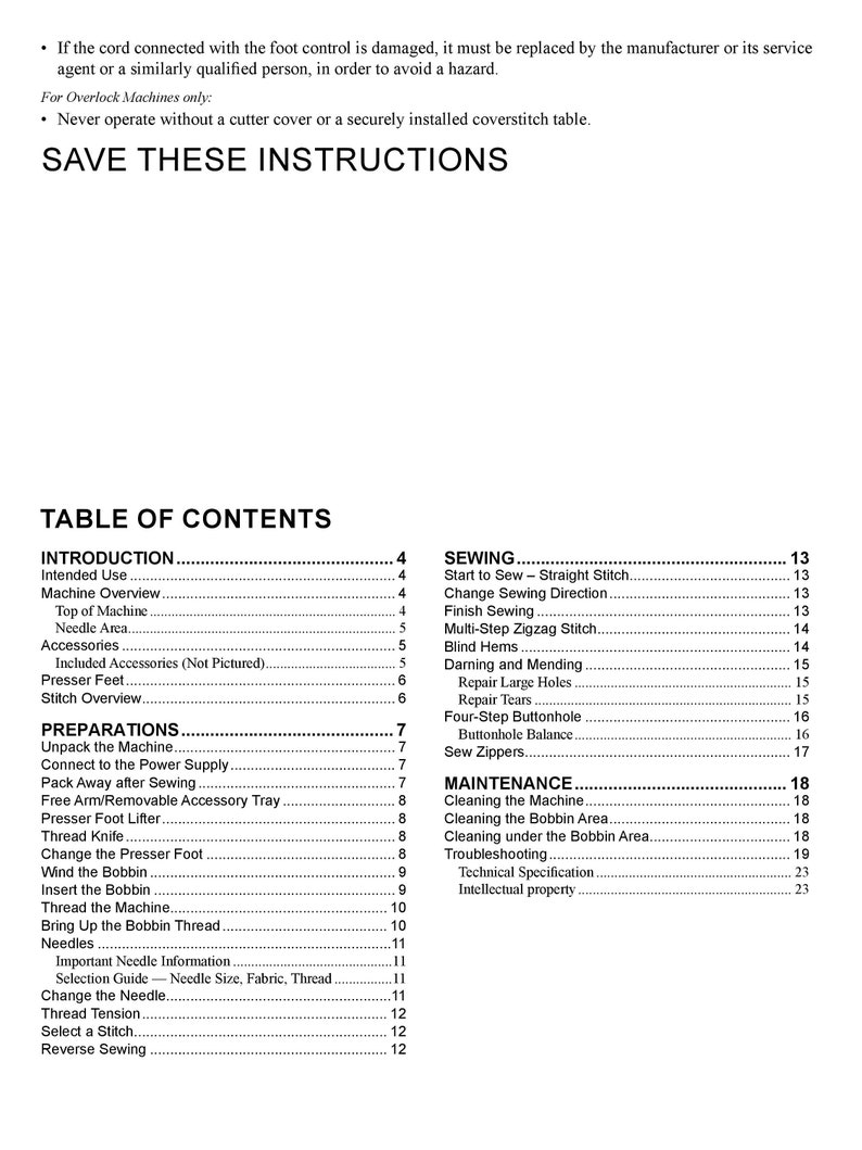 Singer M1150 - M1155 Sewing Machine Instruction Manual (PDF) - Etsy