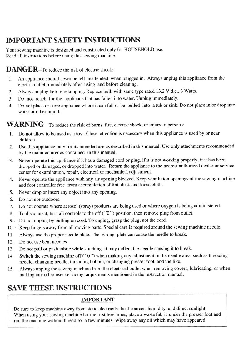 Janome 5700 Memory Craft Sewing Machine Instruction Manual - Etsy