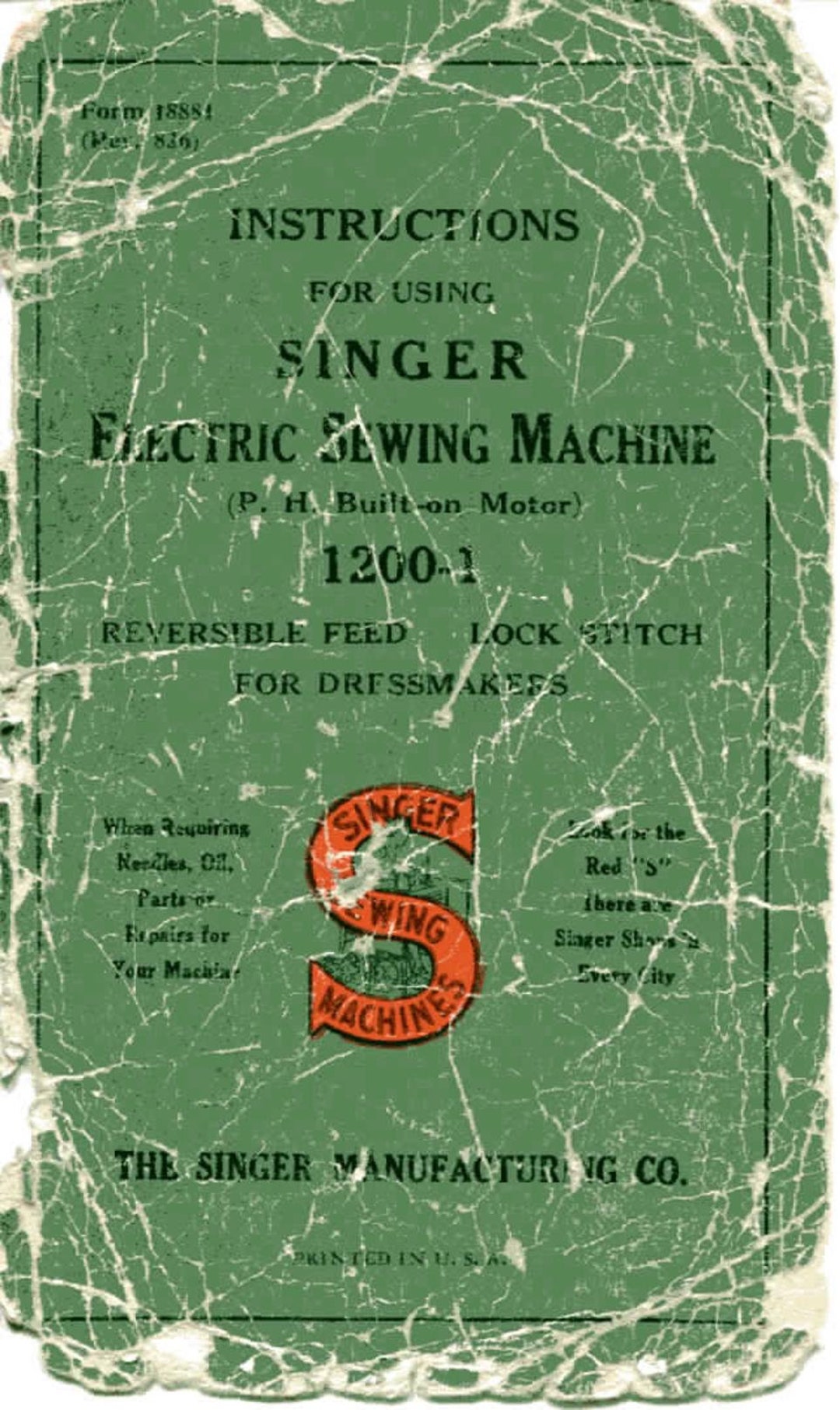 Singer 1200-1 Sewing Machine Instruction Manual - User Manual ...