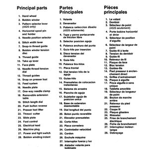 Singer 4522 - 4525 - 6605 - 6211 - 6011 - 6012 - 6212 - 7011 Sewing ...