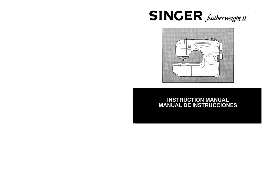 Singer 117 Featherweight II Sewing Machine Instruction Manual (PDF) - Etsy