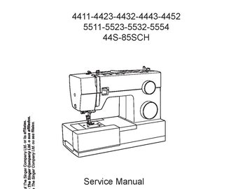 Singer 4423 Sewing Machine Instruction Manual English PDF Download - Etsy