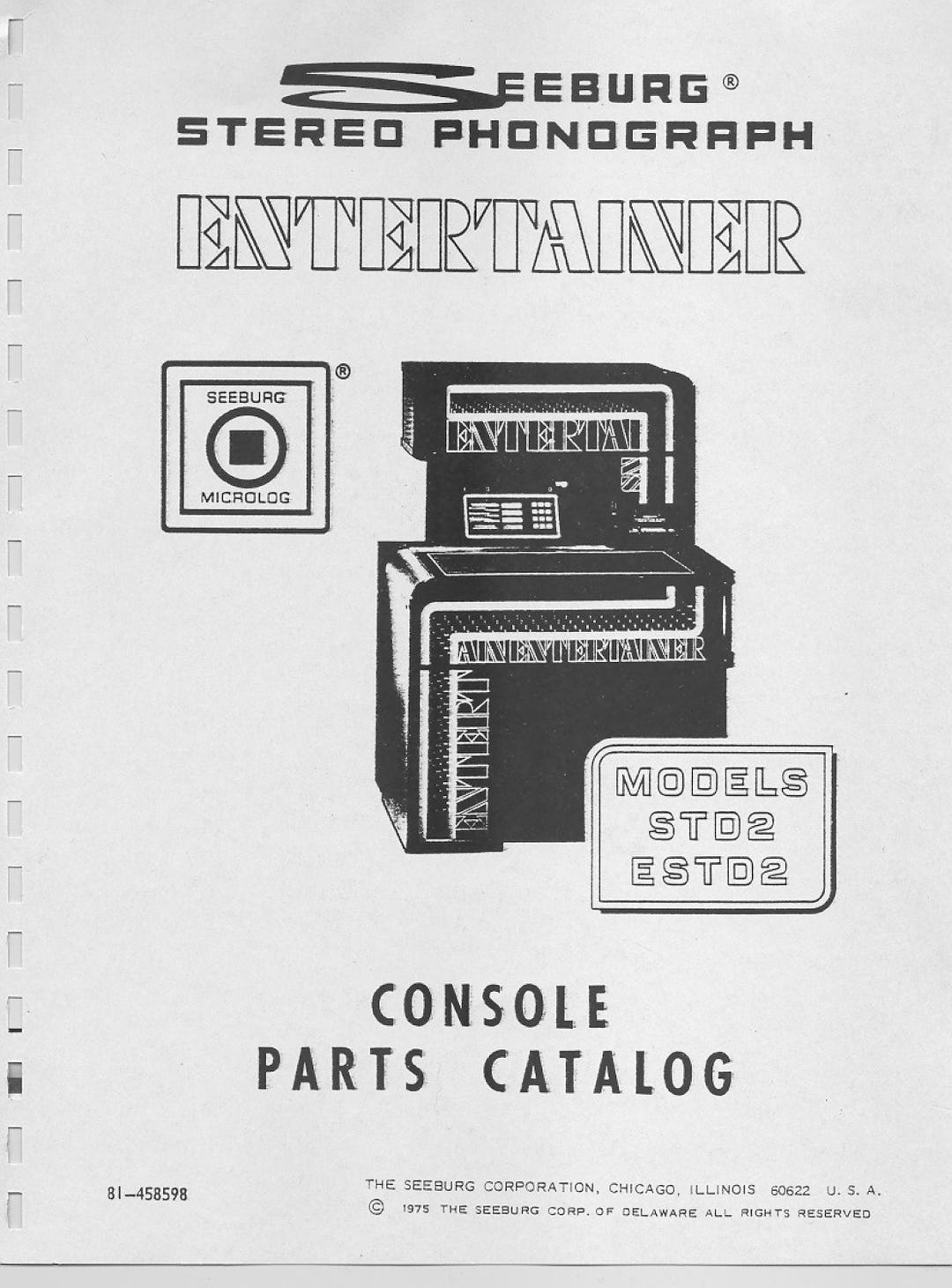 Seeburg STD3/ESTD3 Service Manual: Wiring Diagram, Parts List - Etsy ...