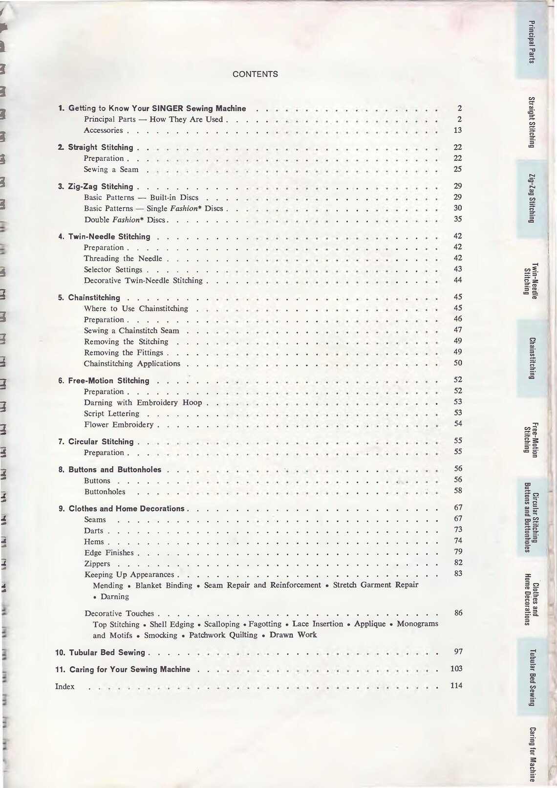 Singer 700-720 Sewing Machine Instruction Manual - English (PDF) - Etsy