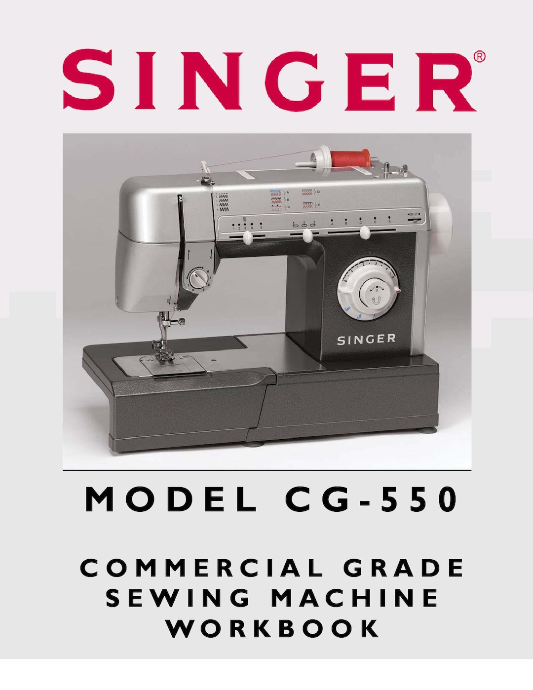 Singer CG-550 Commercial Grade Sewing Machine Workbook - English - Etsy