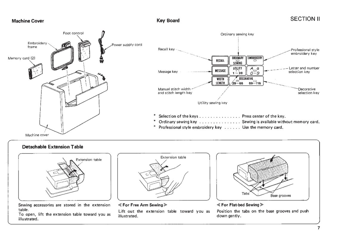 Janome 8000 Memory Craft Sewing Machine Instruction Manual (PDF) - Etsy