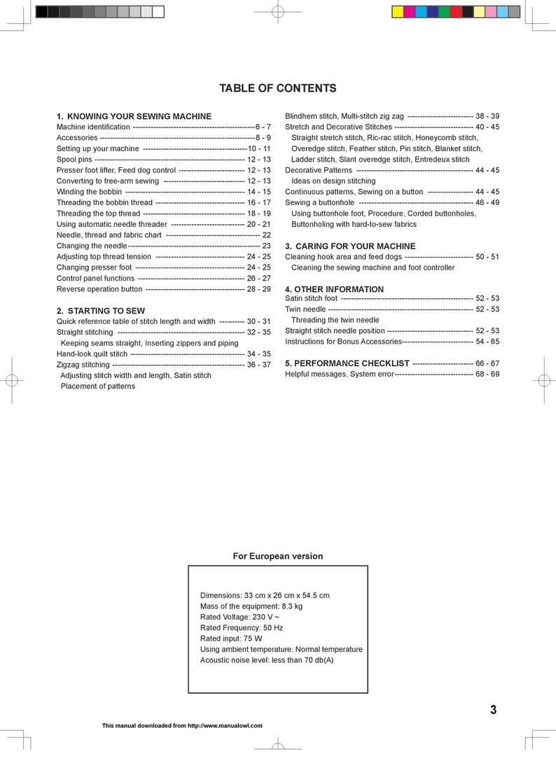 Singer 70 Sewing Machine Instruction Manual: English, French, Spanish ...