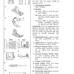 Singer 4012 4022 Sewing Machine Instruction Manual (PDF) - Etsy