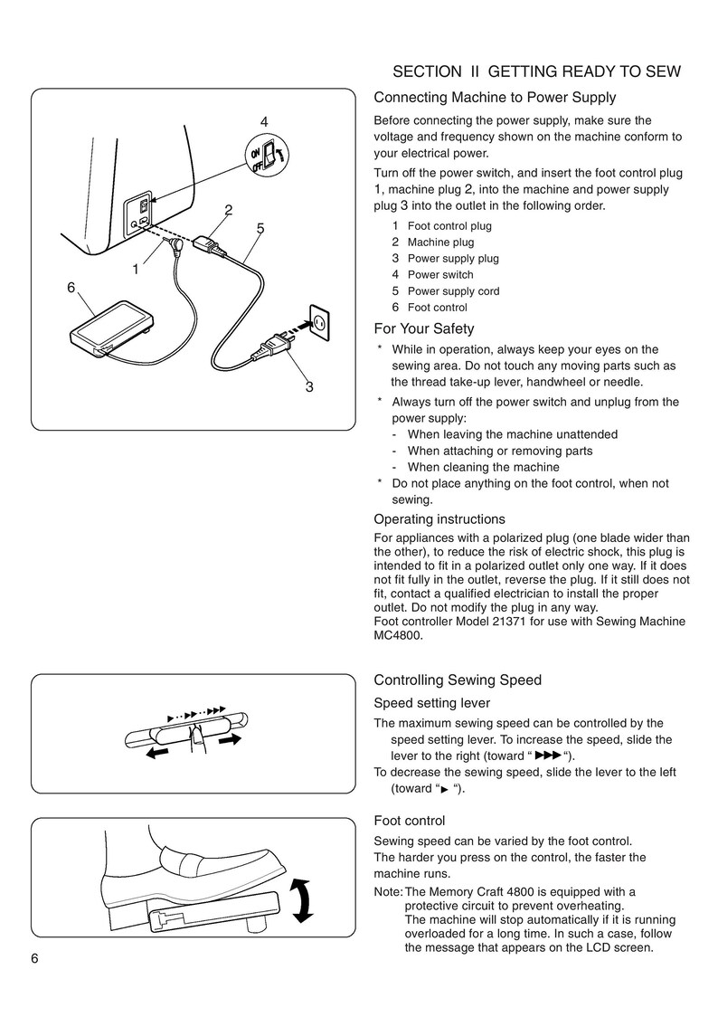 Janome 4800 Memory Craft Sewing Machine Instruction Manual (PDF) - Etsy