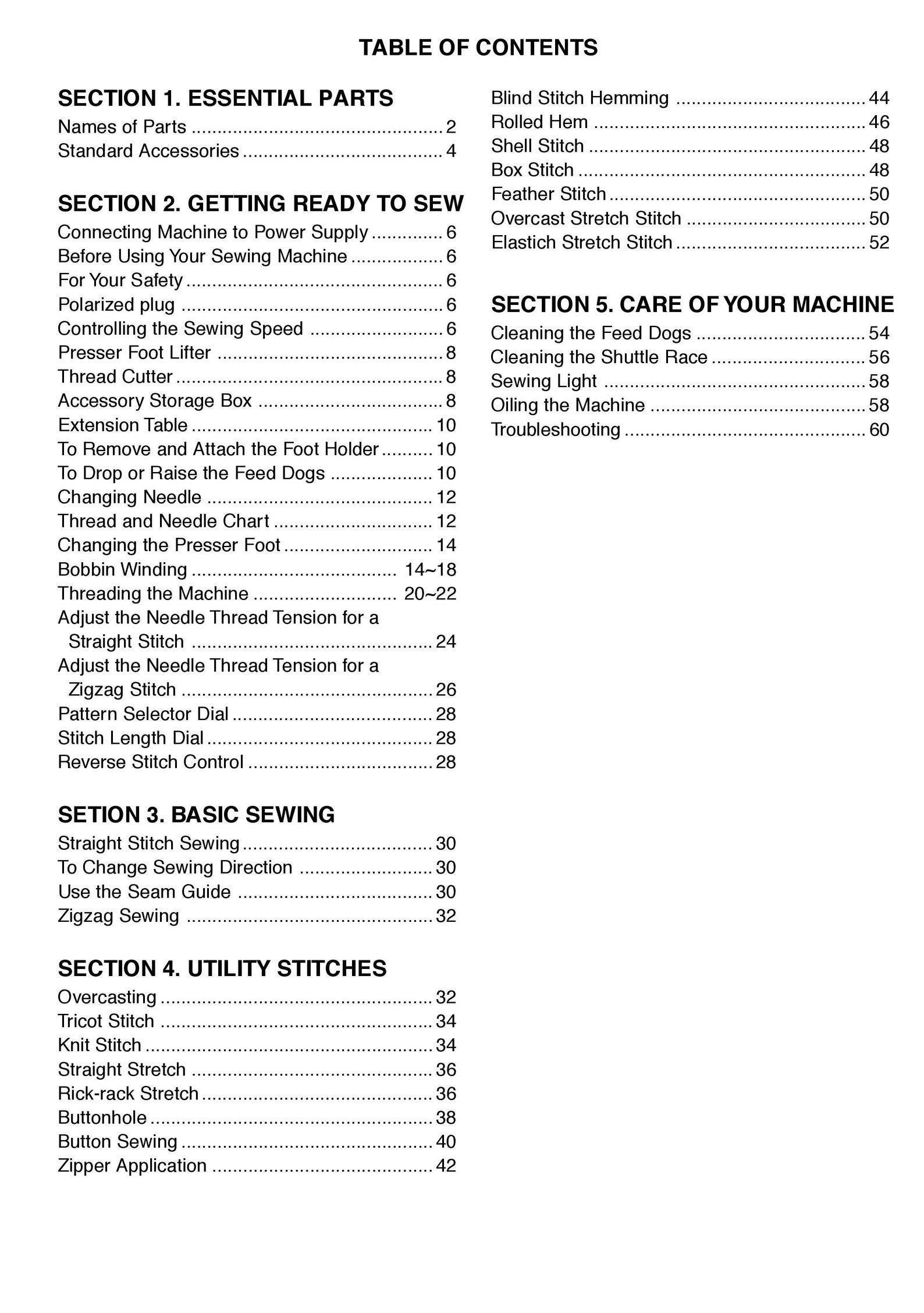 Janome HD1000 Sewing Machine Instruction Manual - 72 Pages (PDF ...