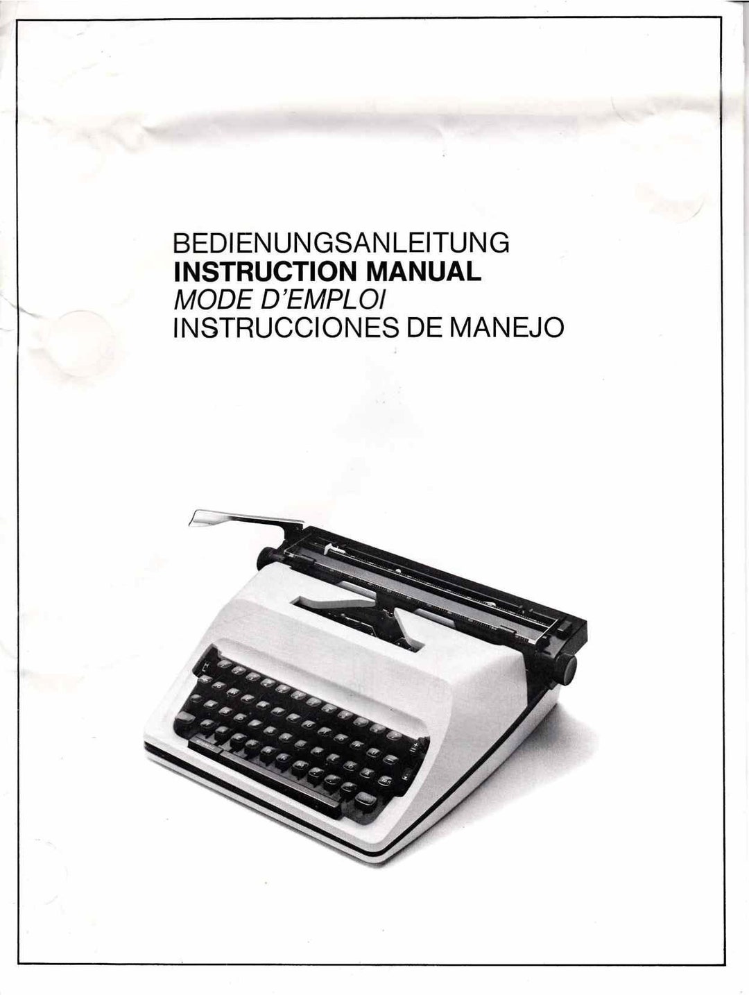 Adler Automatic Typewriter Instruction Manual: User Guide (PDF Download ...
