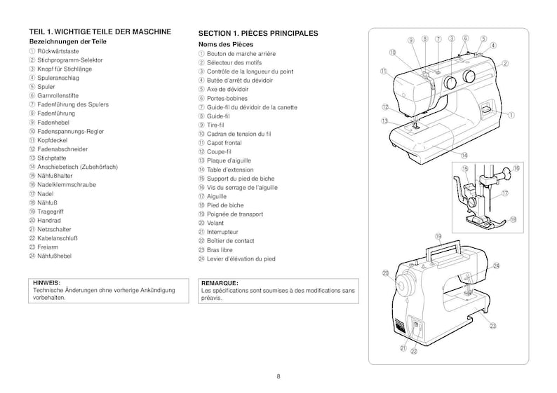 Elna Elina 21 Sewing Machine Instruction Manual - 57 Pages - Etsy Australia