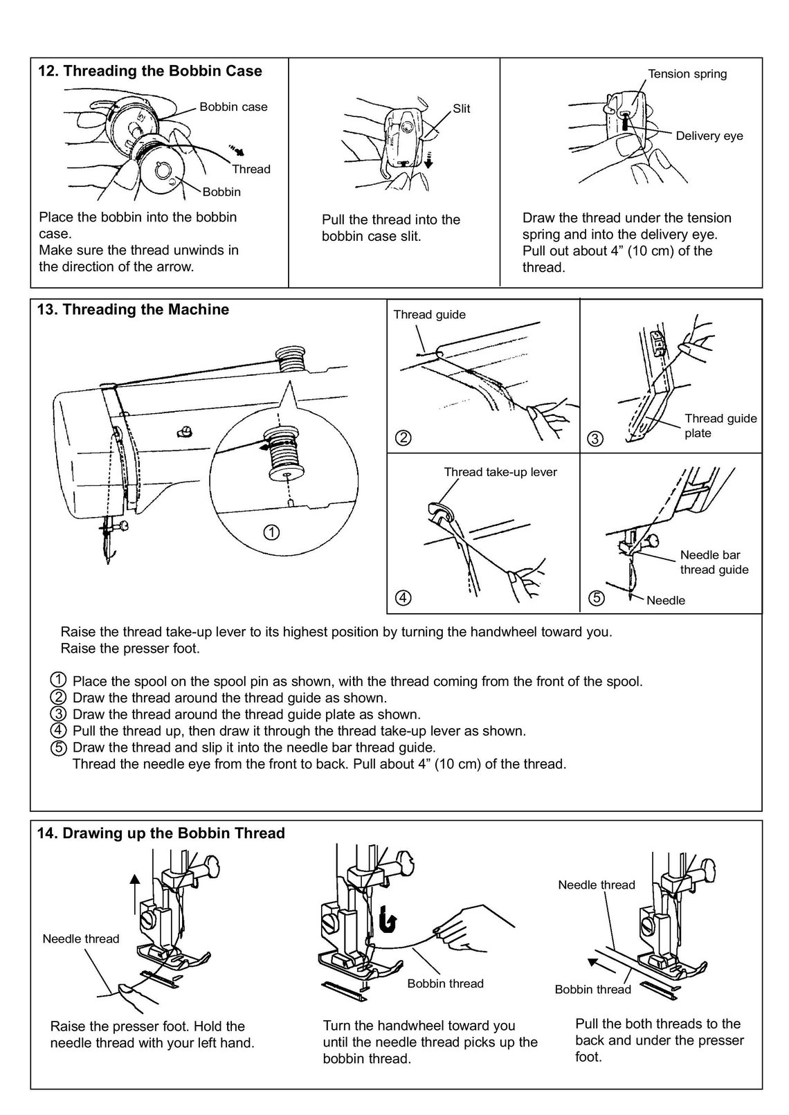 Janome HF106 Sewing Machine Instruction Manual User Manual Complete ...