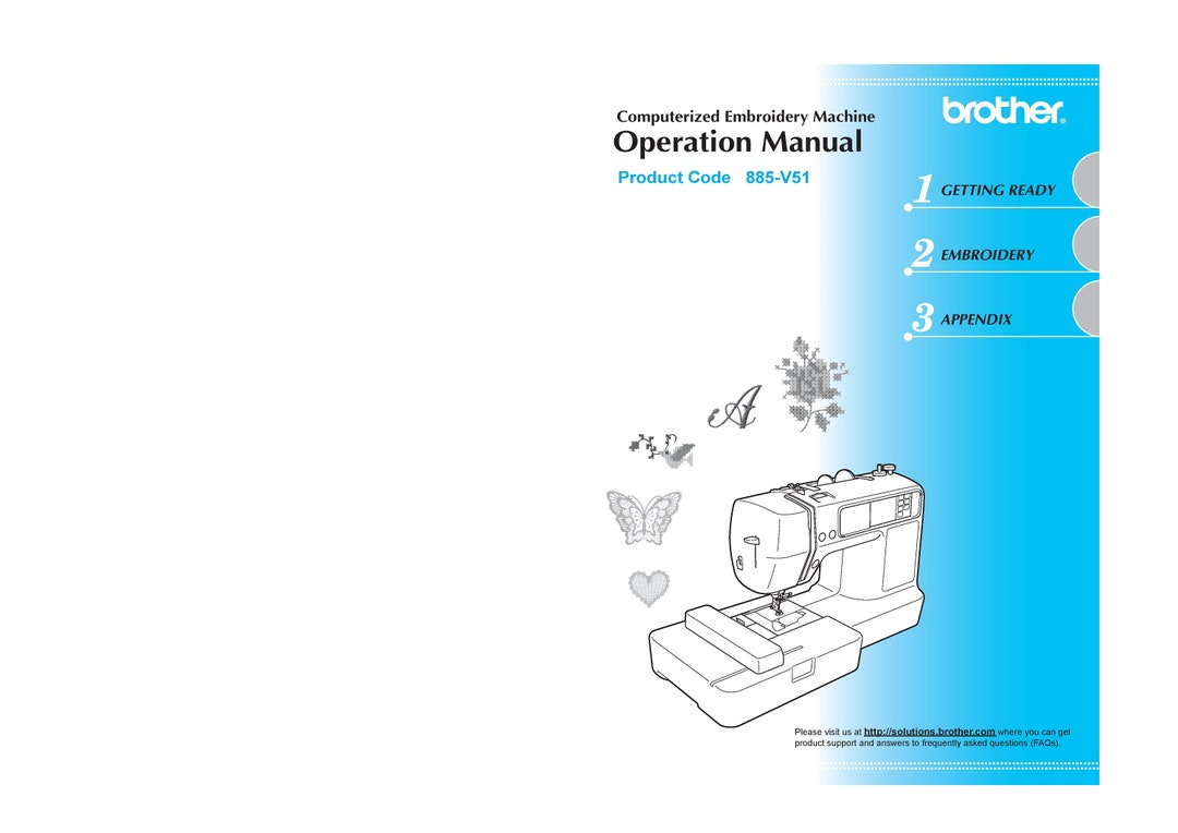 Brother PE525 Sewing Machine Instruction Manual - User Guide - Etsy