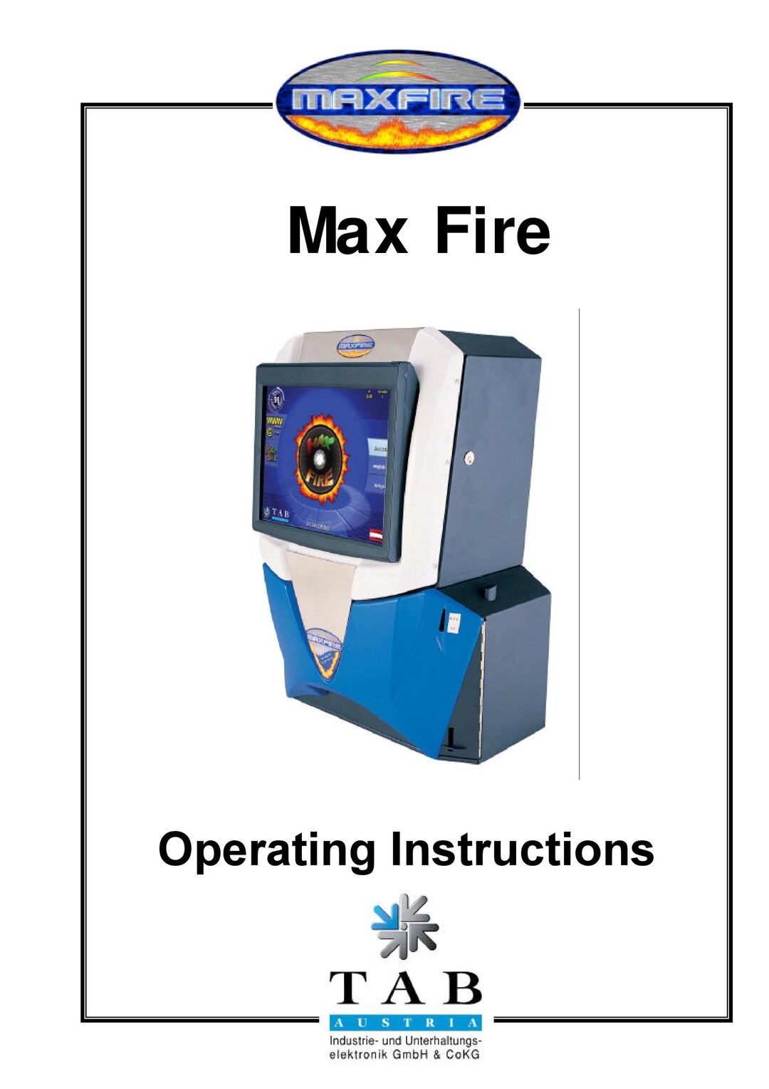 TAB Austria - Maxfire - Jukebox - User Manual - English - Etsy