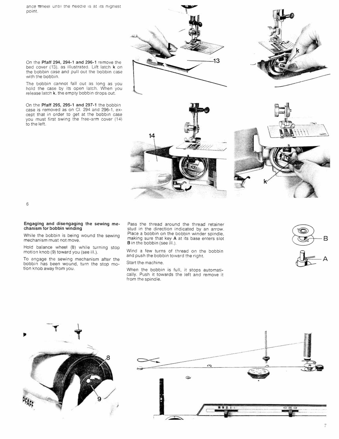 Pfaff 294/295 Sewing Machine Instruction Manual - English - Etsy