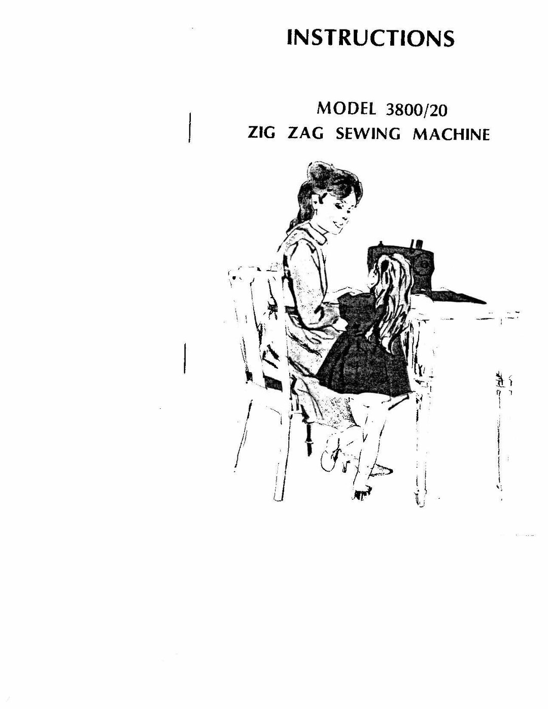 Singer 3800 - 3820 Sewing Machine Instruction Manual - User Manual ...