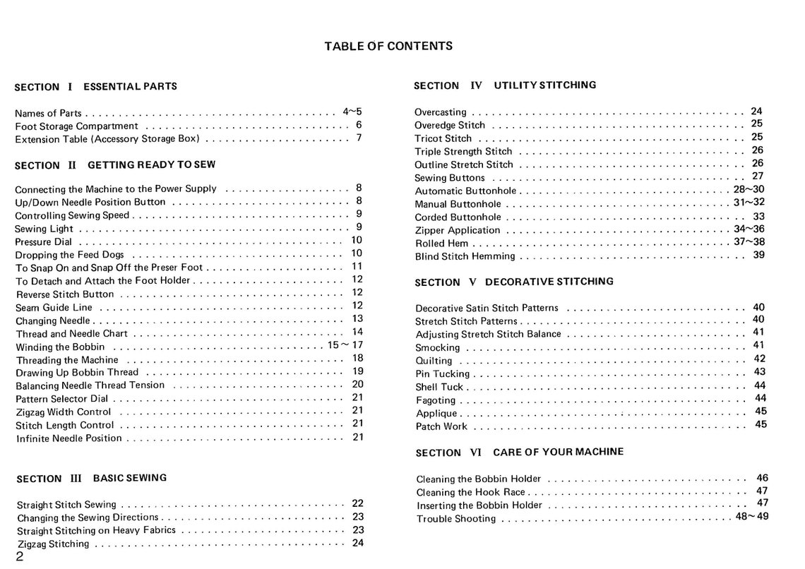 Janome 23X Myexcel MX3123 Sewing Machine Instruction Manual (PDF) - Etsy
