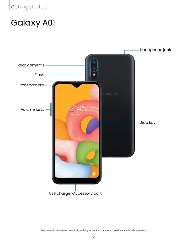 Samsung Galaxy A01 A015 Instruction Manual User Manual Complete User Guide English - Etsy