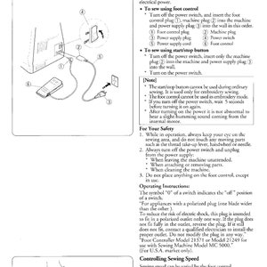 Janome 5000 Memory Craft Sewing Machine Instruction Manual (PDF) - Etsy