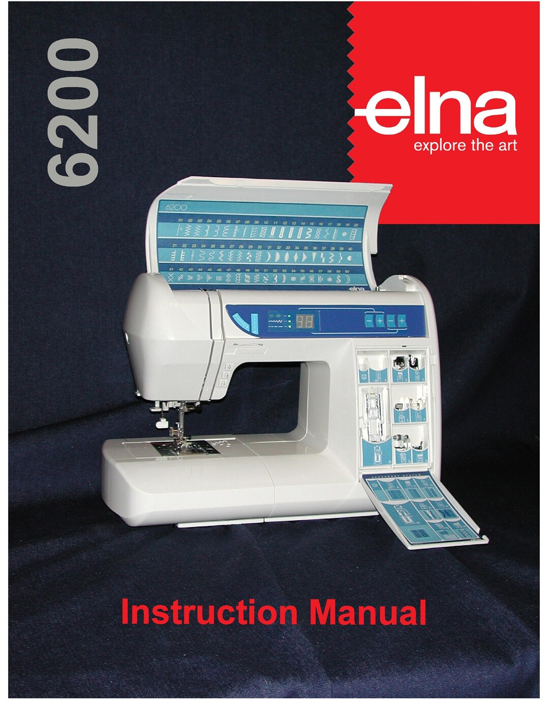 Elna 6200 Sewing Machine Instruction Manual - 59 Pages - Etsy