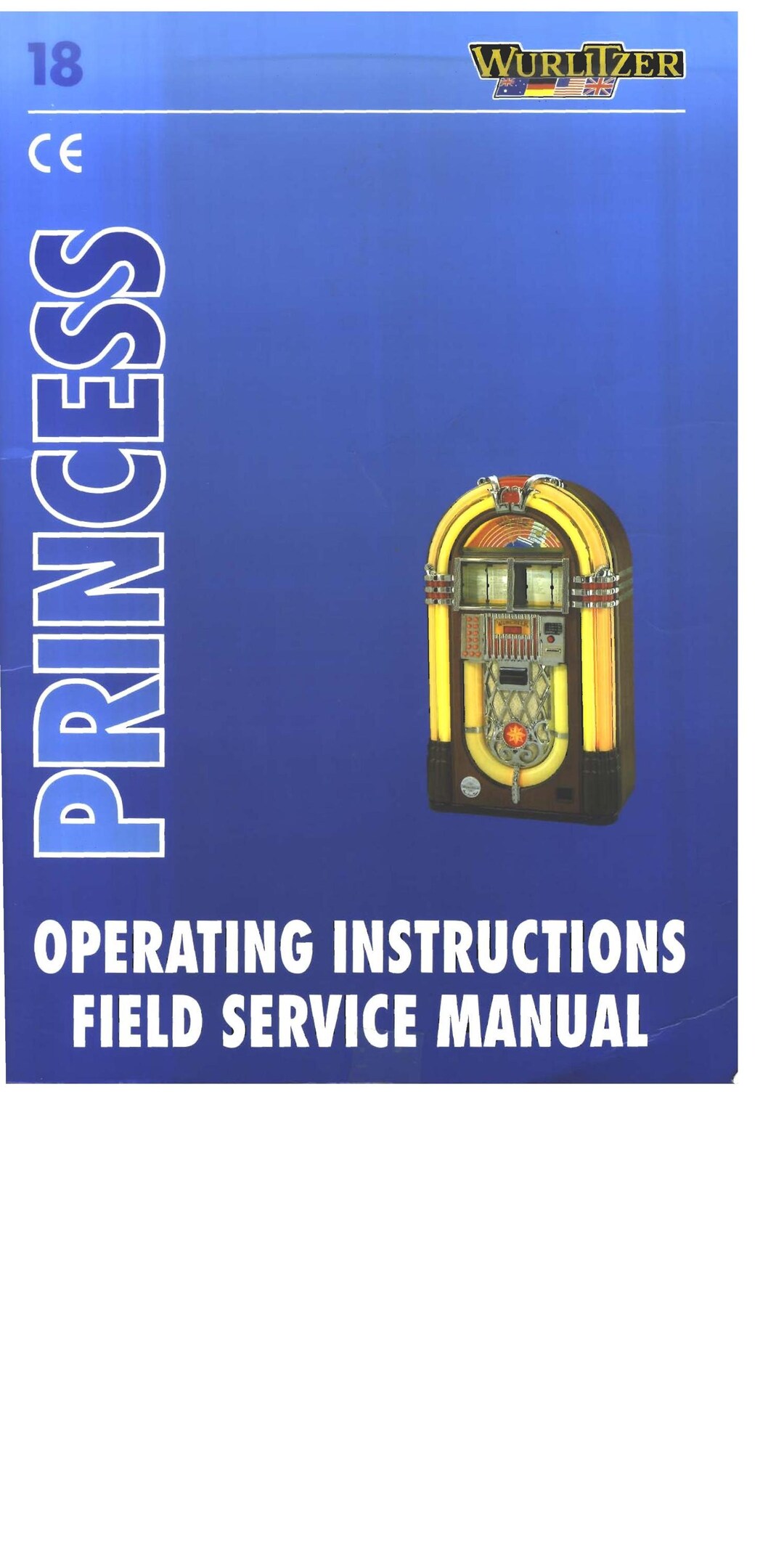 WURLITZER - Princess - Operating Instructions - Service Manual - User ...