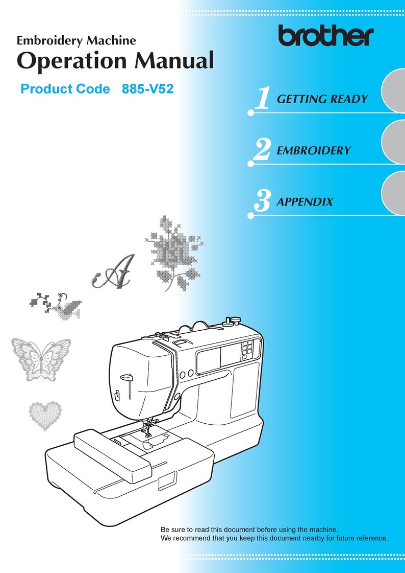 Brother PE540D Sewing Machine User Manual - Complete Guide - Etsy