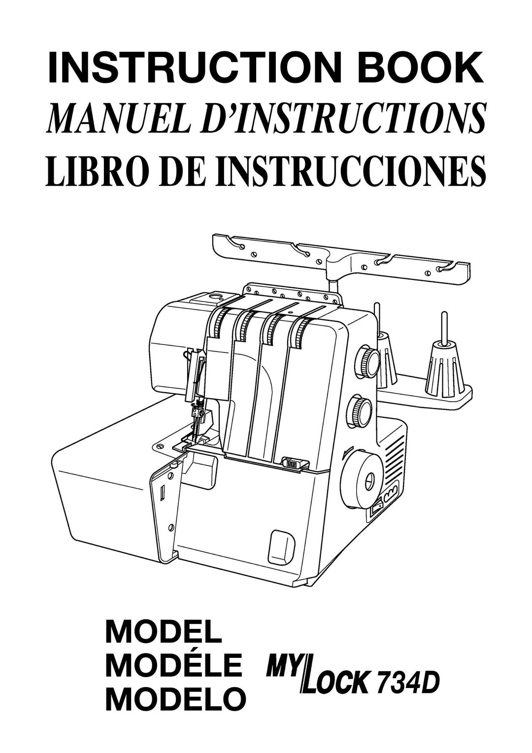 Janome 734D Mylock Sewing Machine Instruction Manual (PDF) - Etsy