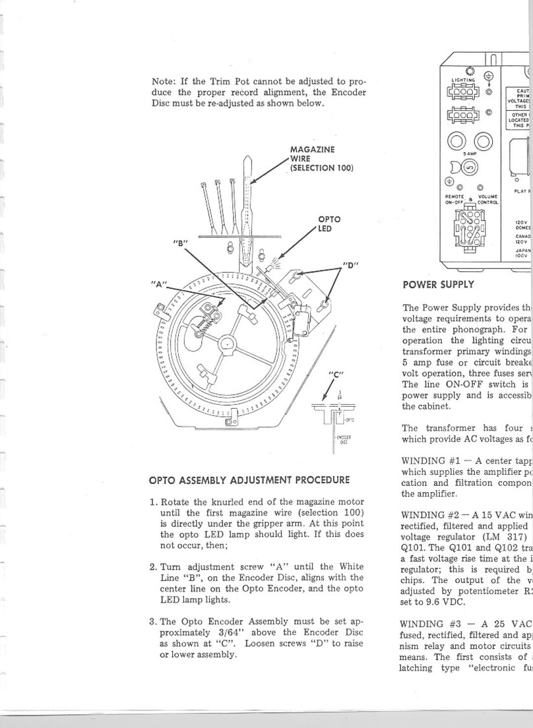 Rock-ola 480 Service Manual: Wiring Diagram, Parts List - Etsy