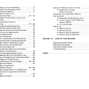 Janome 8000 Memory Craft Sewing Machine Instruction Manual (PDF) - Etsy