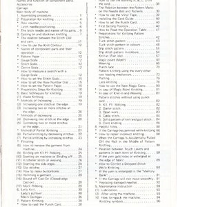 Singer 327 - 329 Memo-matic Knitting Machine Instruction Manual - User ...