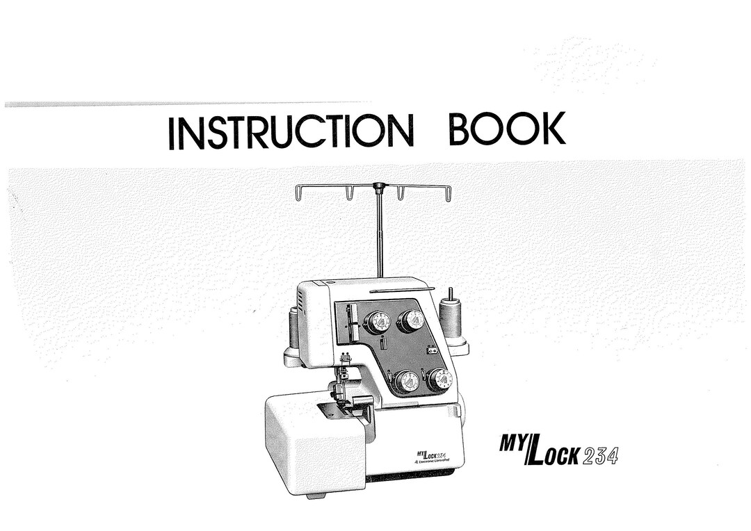 Janome 234 Mylock Sewing Machine Instruction Manual (PDF) - Etsy
