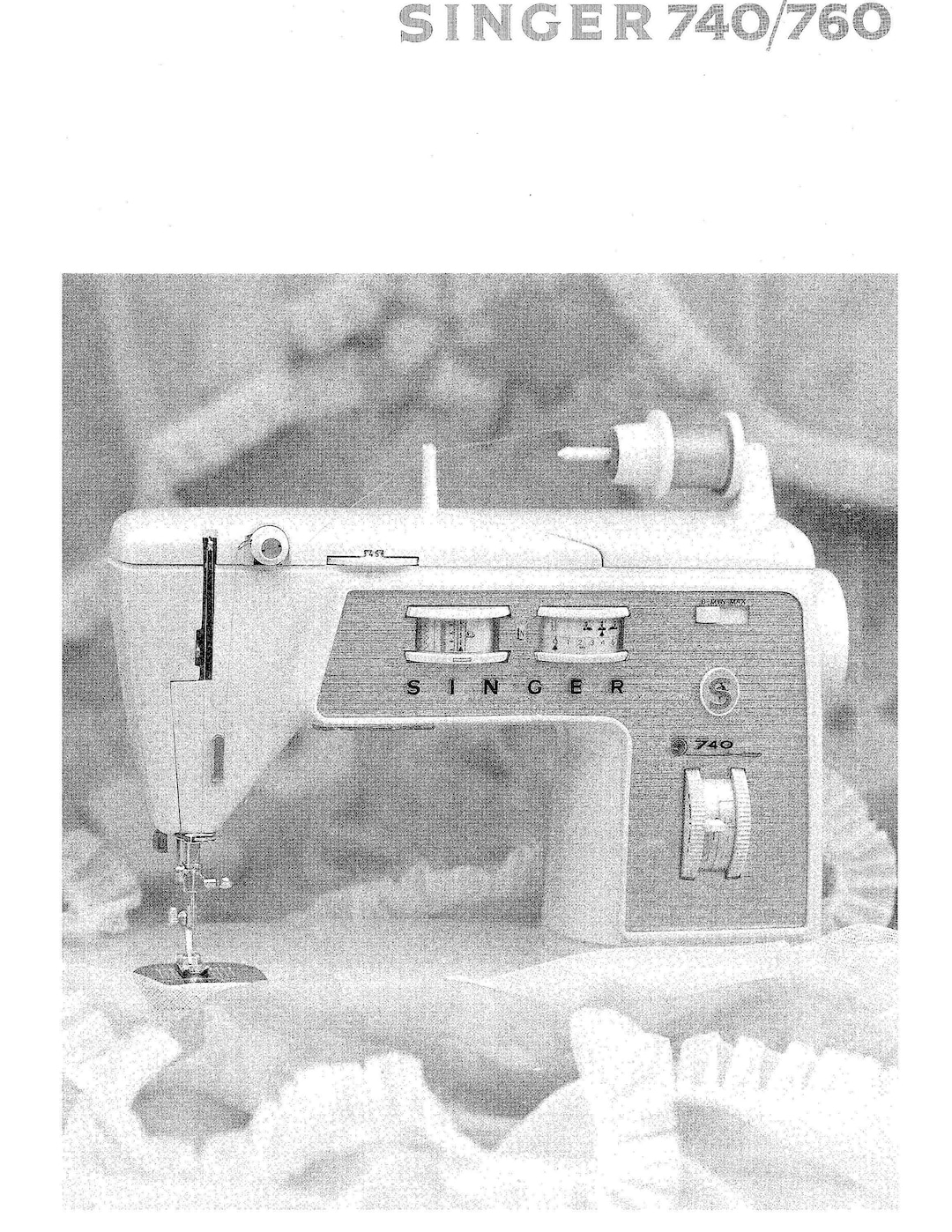 Singer 740-760 Sewing Machine Instruction Manual (PDF) - Etsy
