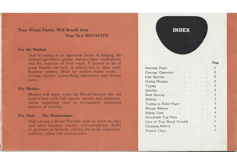 Royal Royalite Typewriter Instruction Manual (digital PDF Download) - Etsy